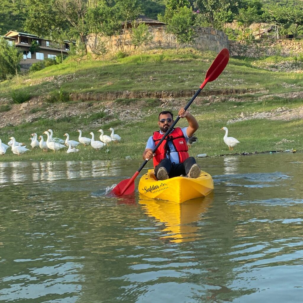 Kayaking at Mabali Island, Khanpur Dam, Pakistan - Safdar Adventures