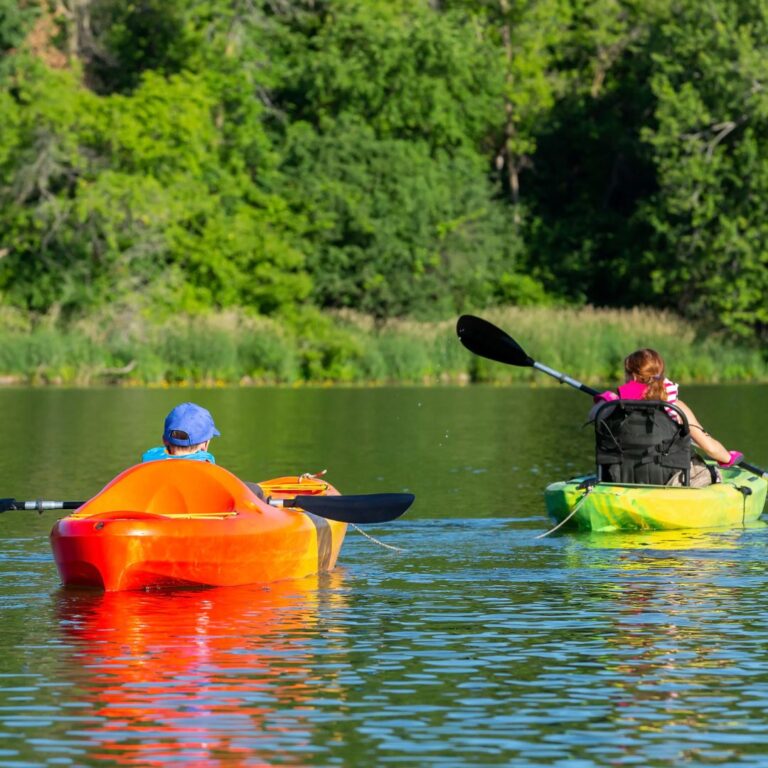 Towing the Kayak of Your Partner - Safdar Adventures